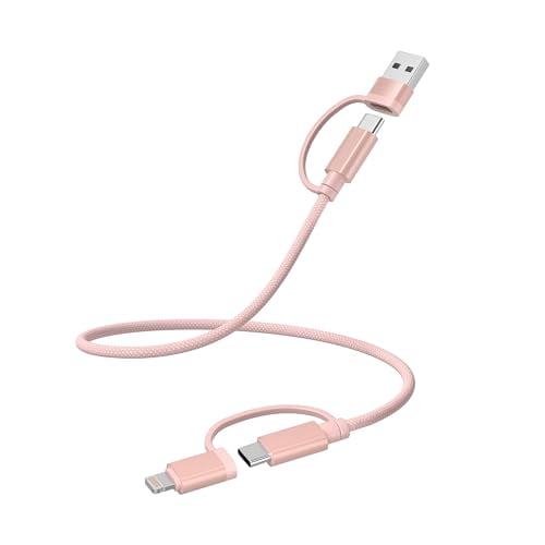 4 in 1 USB C to USB C Cable 1ft,60W Fast Charging Multi Charger Cord ...