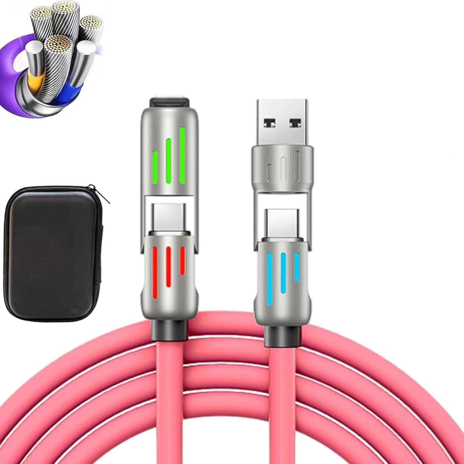 4 in 1 USB Charging Cable, Charging Cable 240w 4 in 1, 4 in 1 USB ...