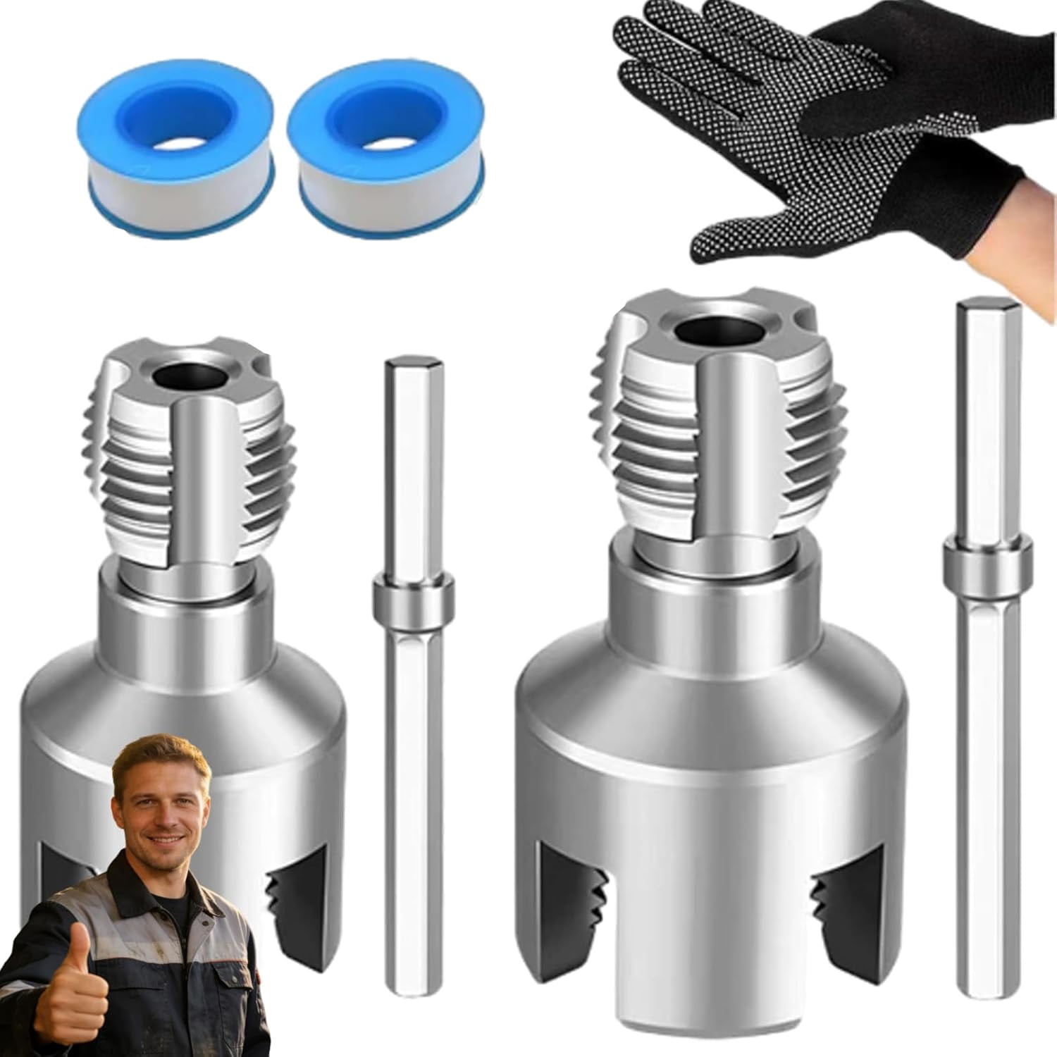 4 in 1 Water Pipe Threader Tool, 4-in-1 Water Pipe Wrench, 2026 New ...