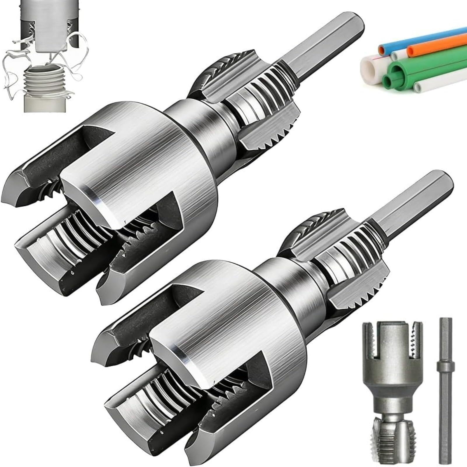 4 in 1 Water Pipe Tool, 4 in 1 Universal Pipe Opener for PVC Pipes ...