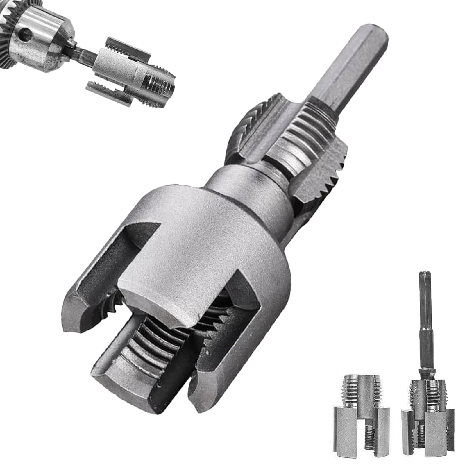 4 in 1 Water Pipe Wrench, 4 in 1 Pipe Wrench, 4 in 1 Pipe Threader, 1/2 ...