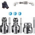 4 in 1 Water Pipe Wrench, Dual-Function Internal & External Pipe ...