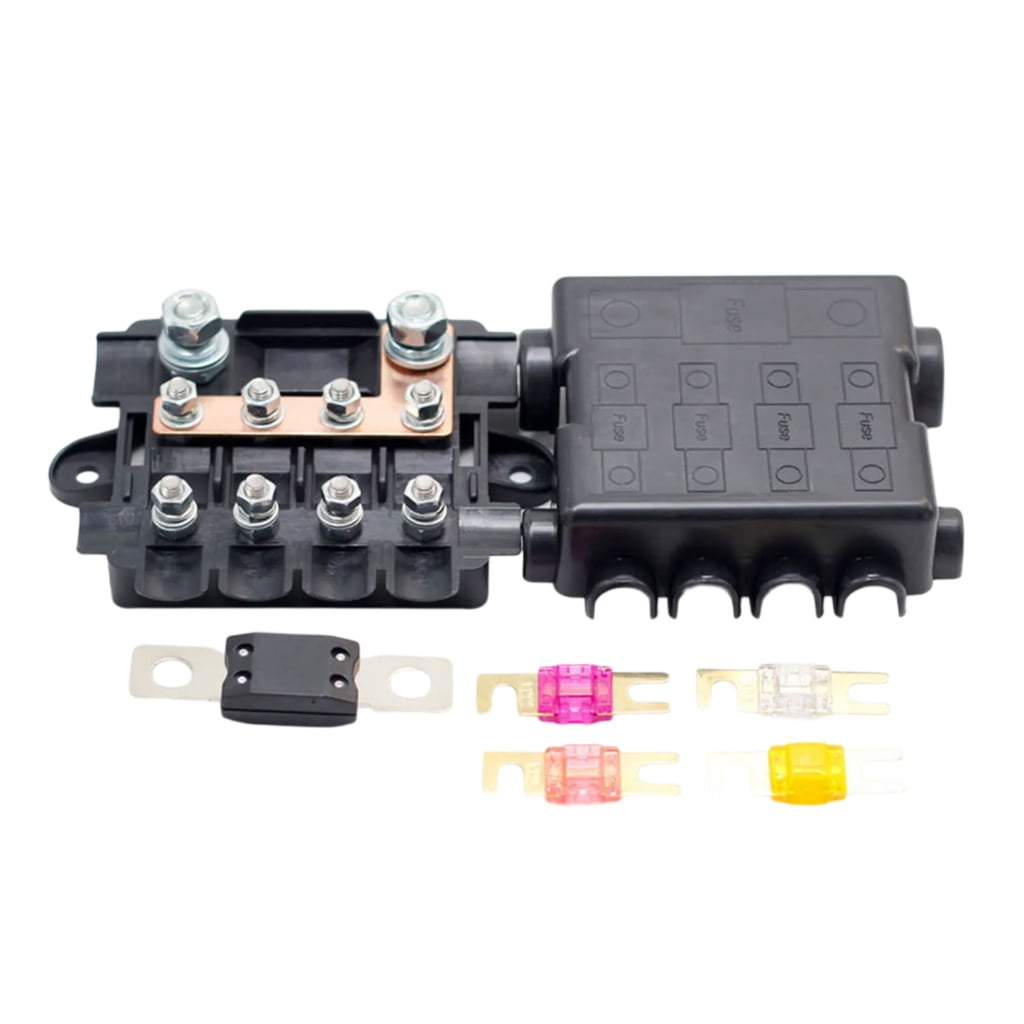 4+1 Way Safety Bolt Type Fuse Box Power Distribution Block 5 Way Fuse ...
