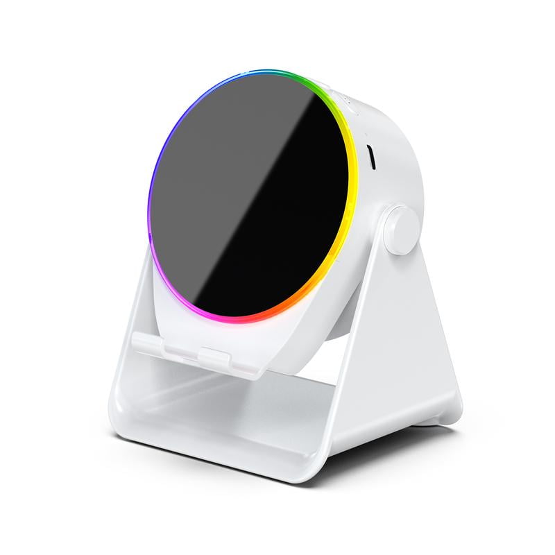 4 in 1 Wireless Induction Audio Bluetooth Speaker, 360° Rotating Stand ...