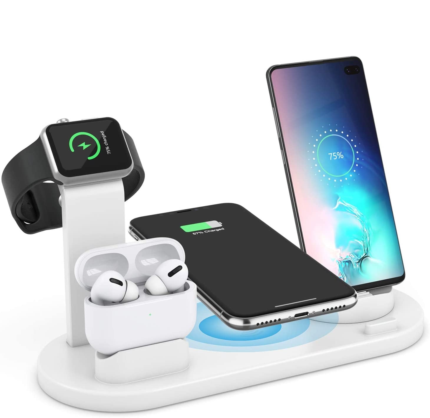 4 In 1 Wirelesse Charging Station Compatible For Airpods Iphone Iwatch