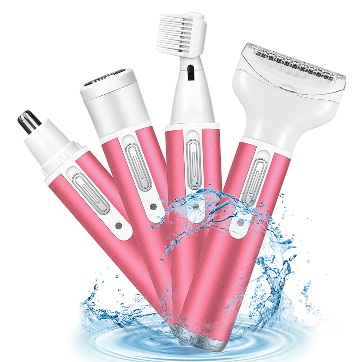 Cshidworld 4 in 1 Women Electric Shaver, Rechargeable Waterproof Razor ...