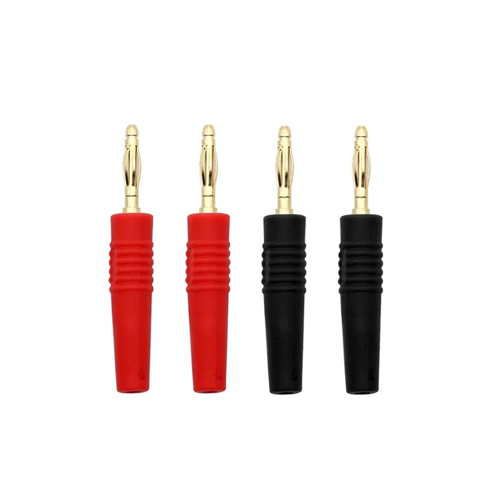 4/10/20Pcs Gold Plated 2mm Male Plugs HIFI Speaker Wire Audio Cable ...