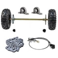 4.10-6 ATV Go Kart Wheel Tire Tubeless & 29" Live Rear Axle Kit & Brake ...