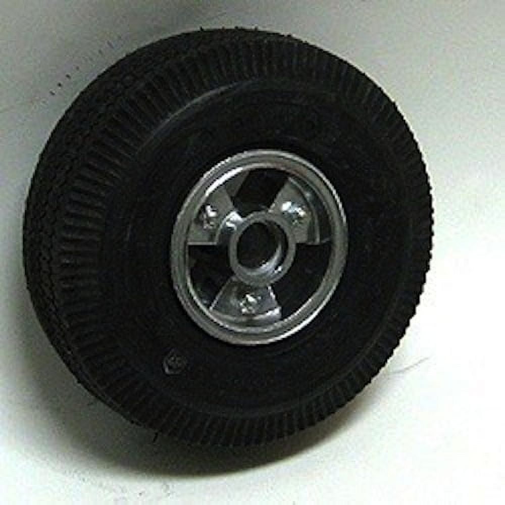 4.10 x 3.50 - 4 Aluminum Wheel Sawtooth Tread 5/8 BB x 3" OS Hub ...