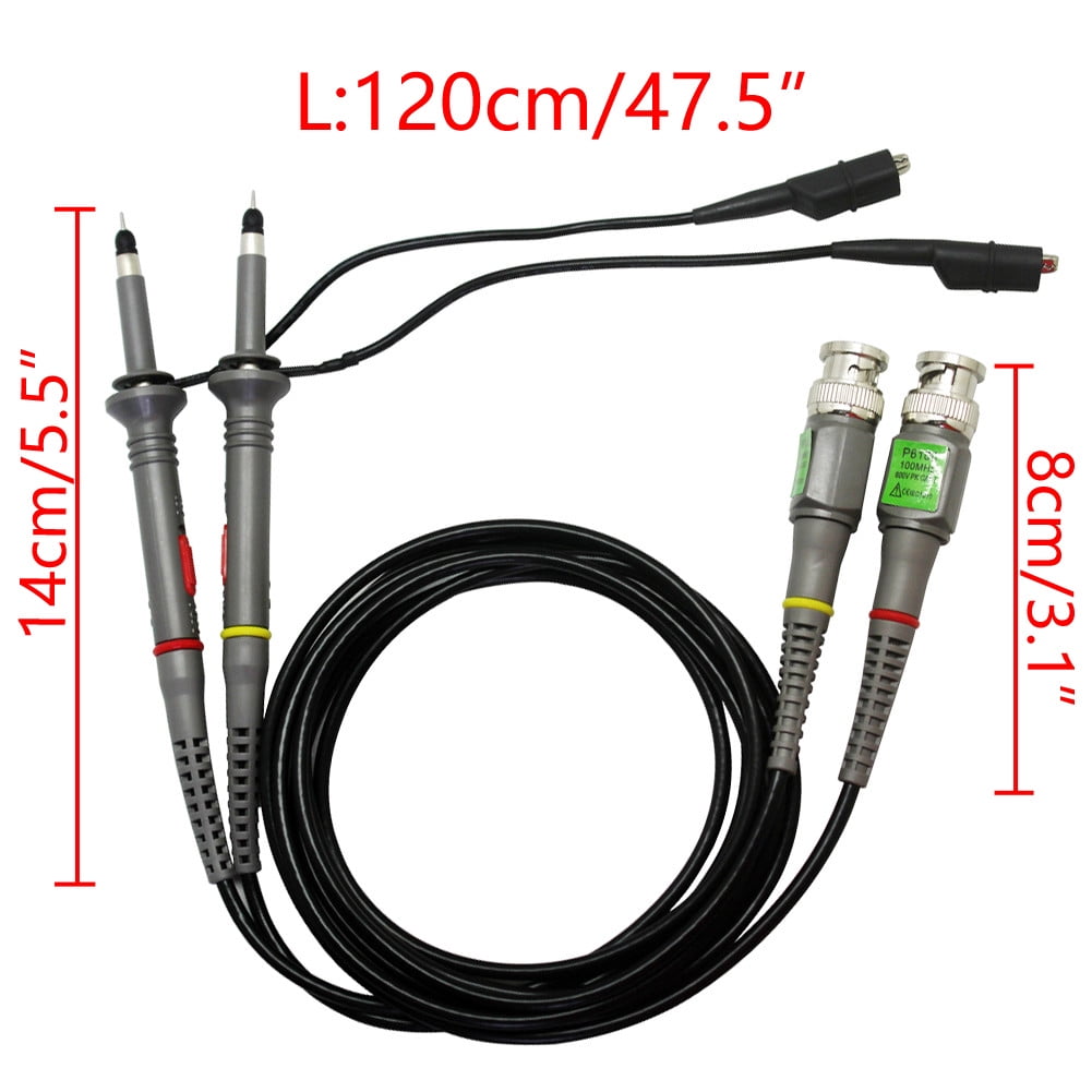 4 100MHZ x10 x1 Oscilloscope clip probes Agilent HP Tektronix ONON 600V ...