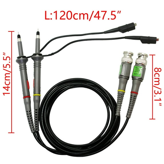 4 100MHZ x10 x1 Oscilloscope clip probes Agilent HP Tektronix ONON 600V ...