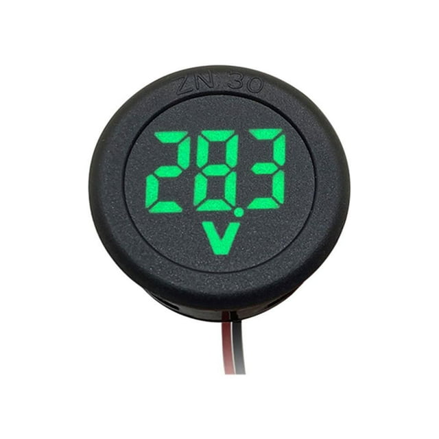 4-100V LED Digital Voltmeter Voltage Meter Battery Gauge Car Marine ...