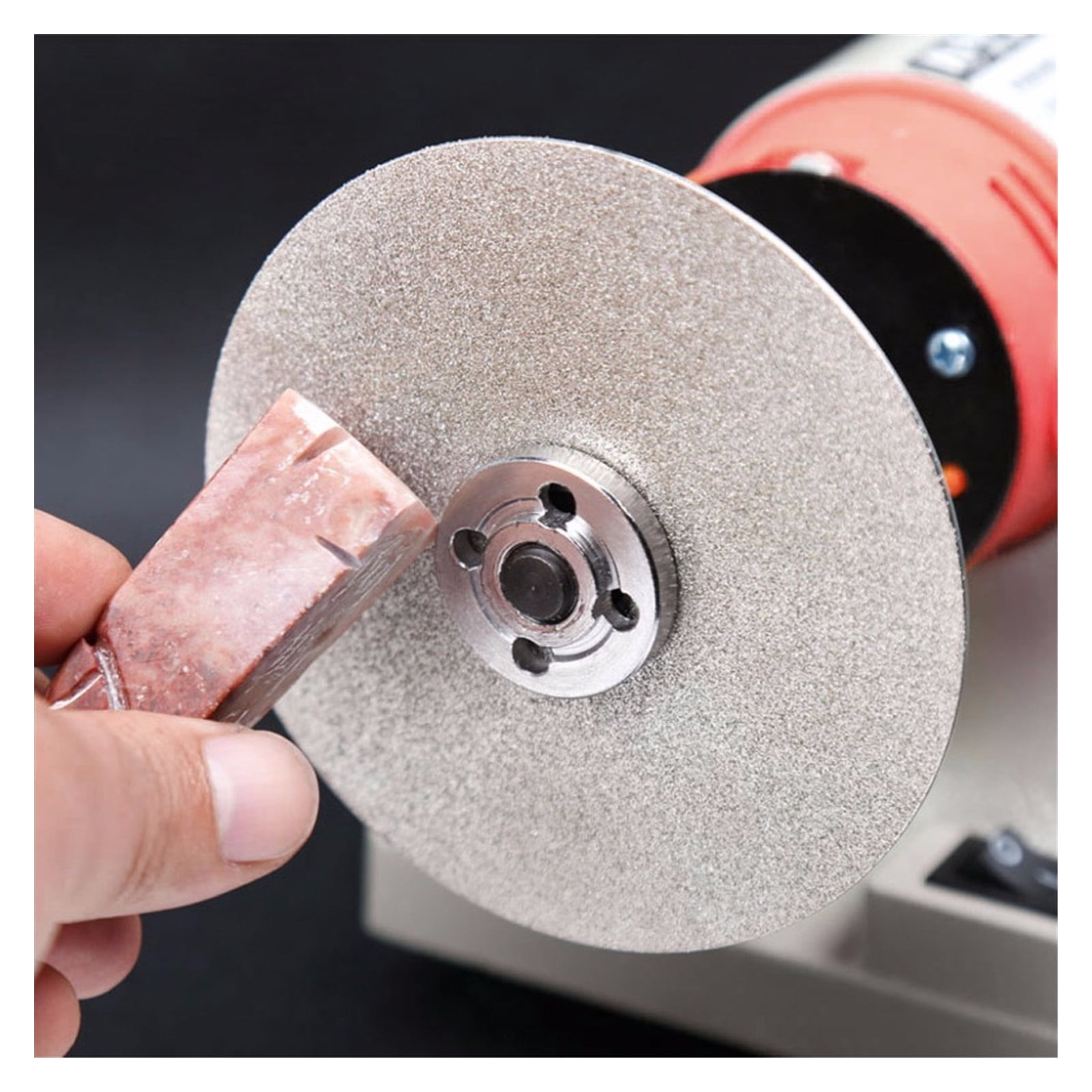 4" 100mm 80-2000# Diamond Coated Flat Lap Wheel Lapidary Polishing ...