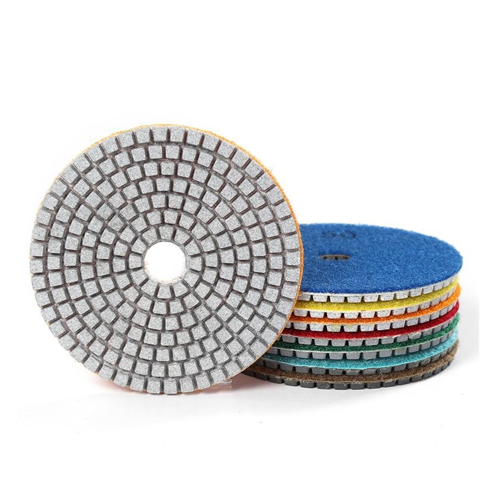 4" 100mm 80mm Diamond Wet Polishing Pads Discs Granite Marble Concrete ...