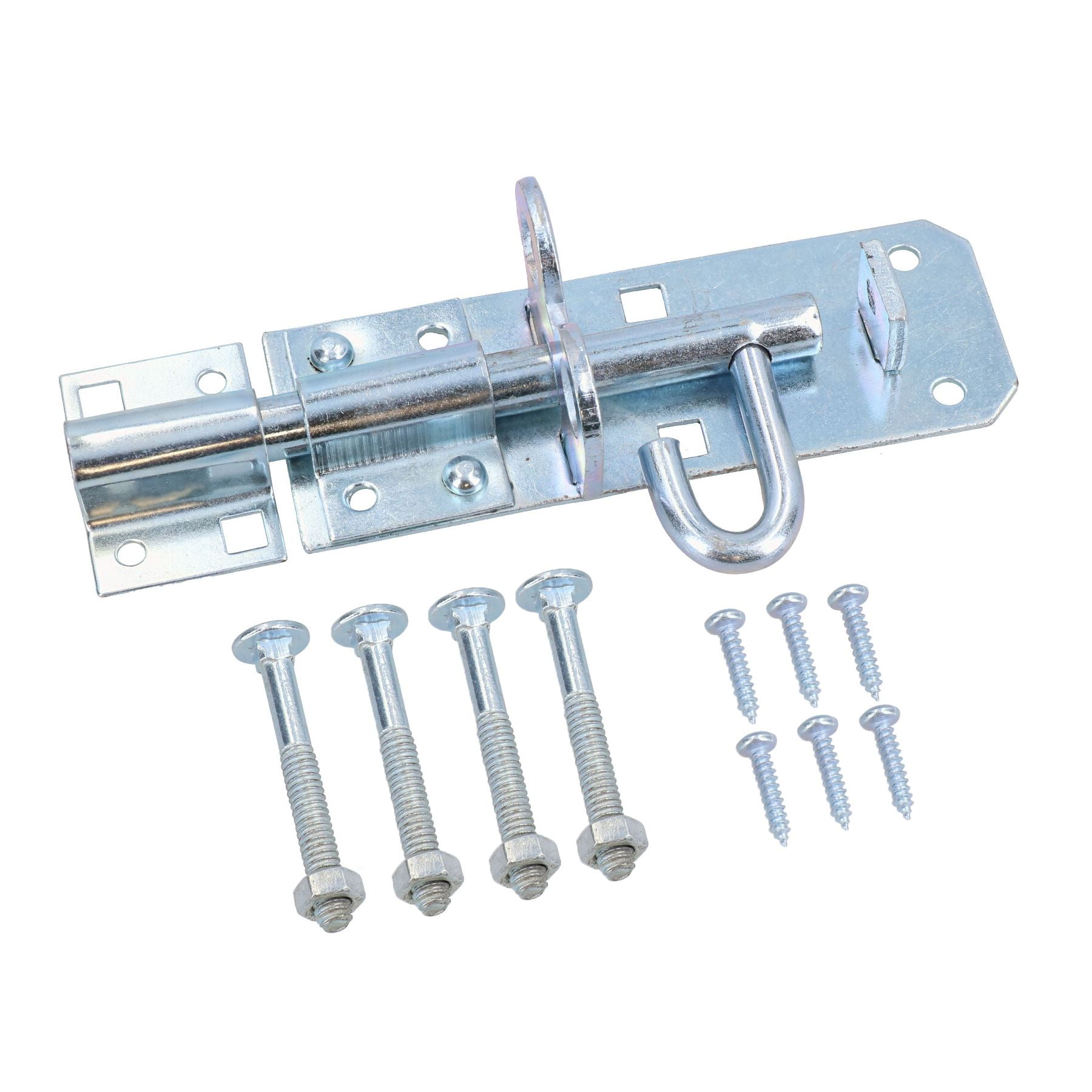 4” (100mm) Galvanised Brenton Slip Bolt Padbolt Slide Latch Lock Sheds ...