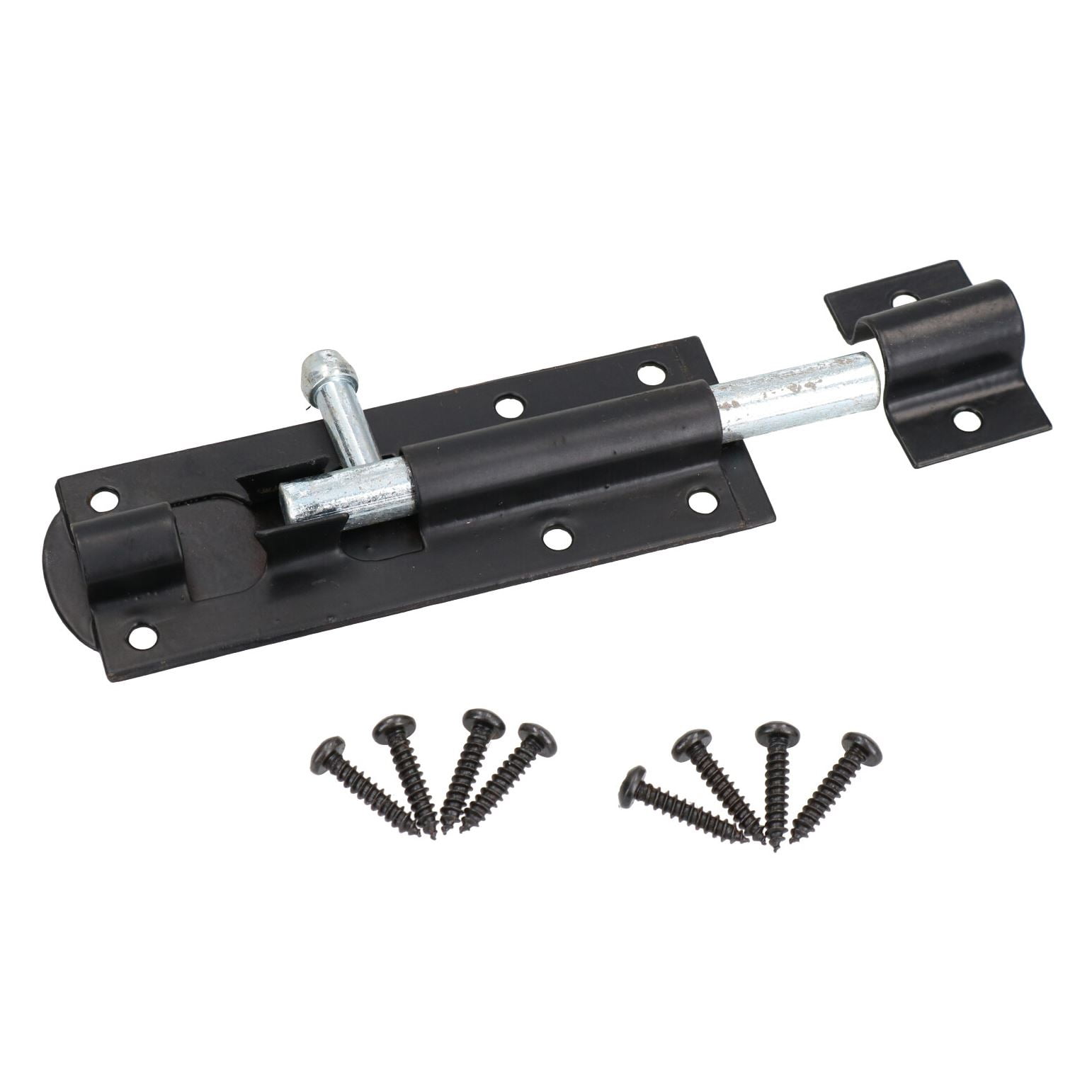 4" / 100mm Tower Bolt Latch Sliding Lock Gate Shed Door Fixings ...