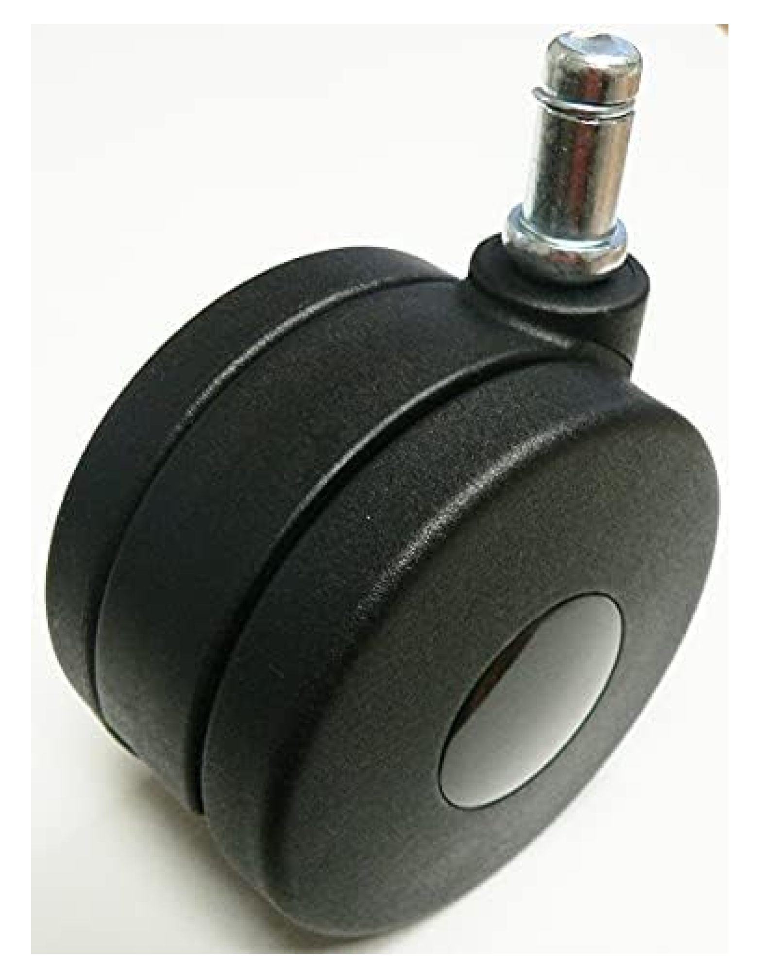 4" 100mm twin wheel caster, furniture wheel, 7/16" x 7/8" 11mm x 22mm ...