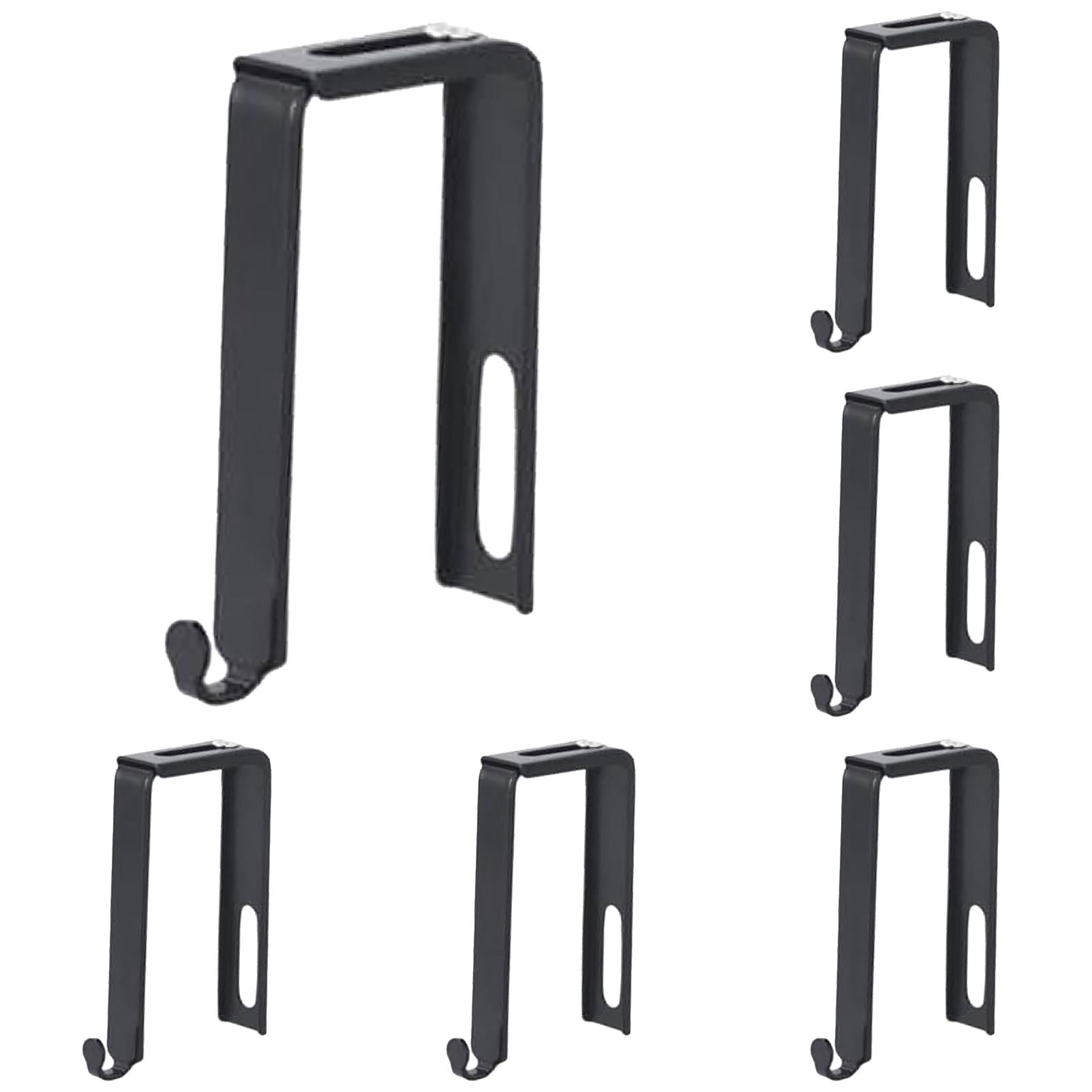 4-10PC Cubicle Hangers Universal Partition Hanger Set Metal Black Over ...
