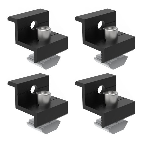 4/10Pcs Solar Module Holder End Clamp Medium Clamp Photovoltaic Solar ...