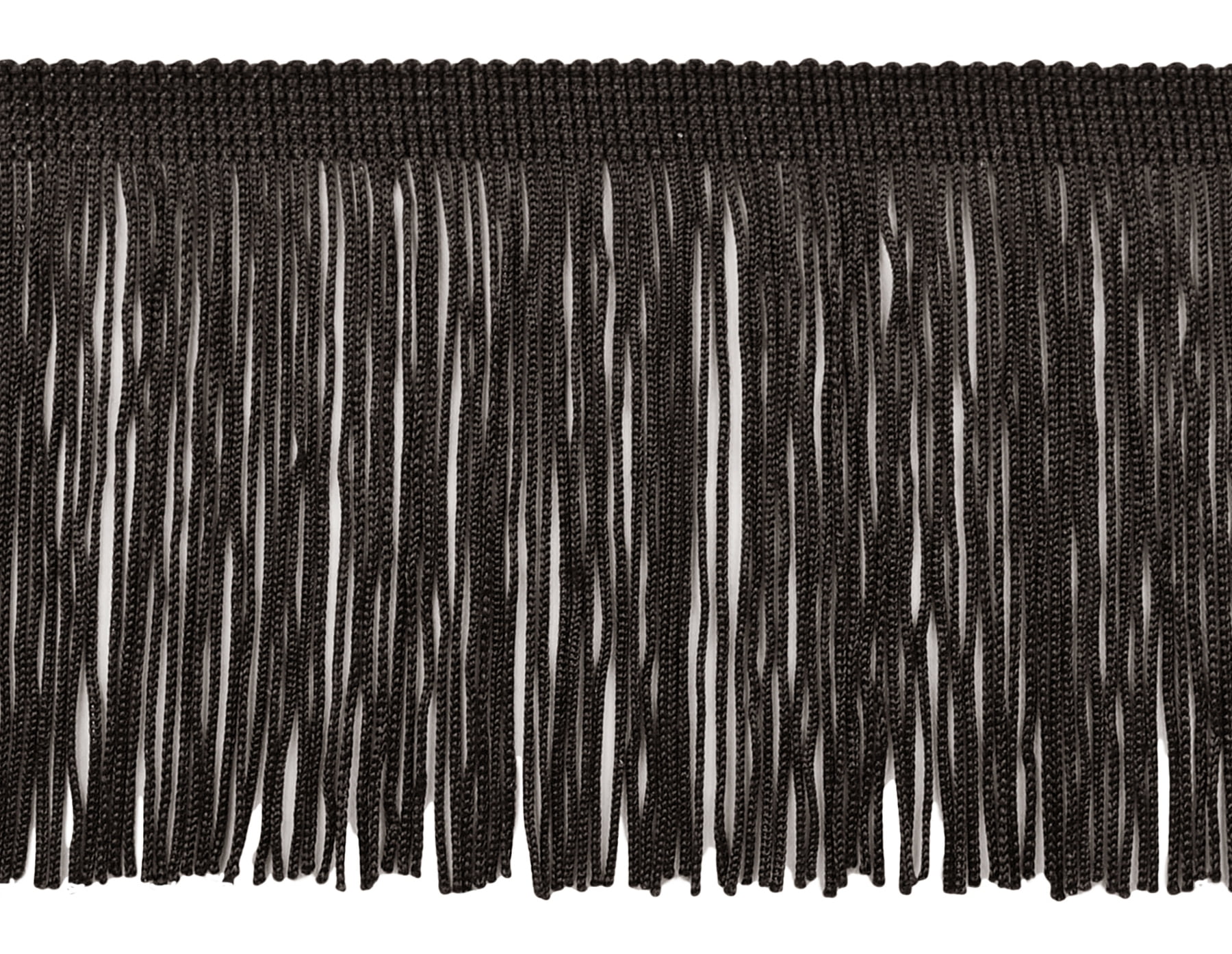 4" (10cm) Chainette Fringe Trim # CF04, Pure Black #K9 (Jet Black) 11 ...