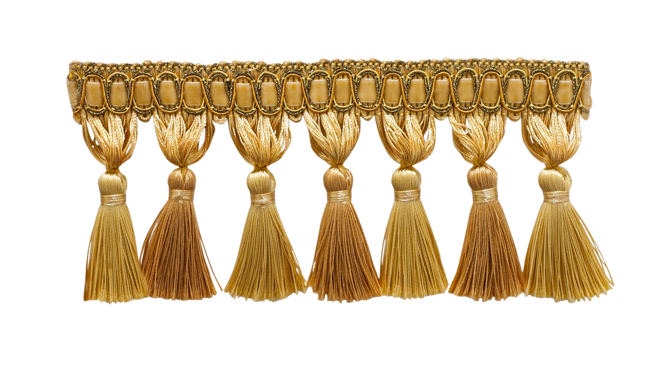 4" (10cm) Noblesse Collection Elegant Tassel Fringe Trim # TFH4 ...