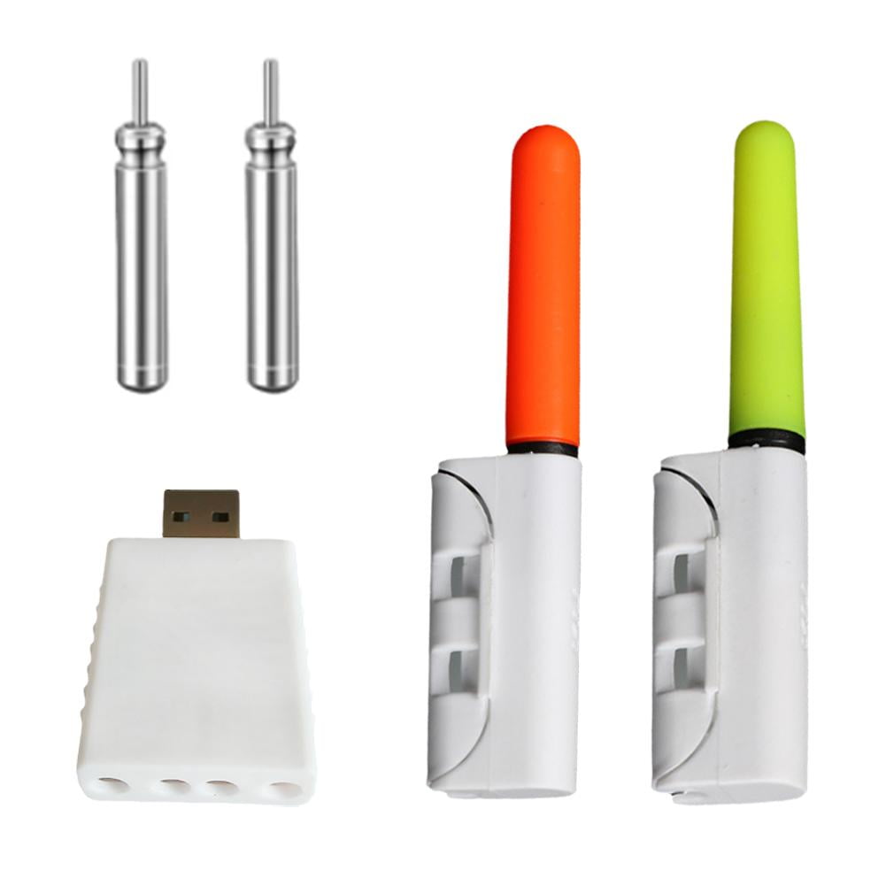 4/10pcs LED Rechargeable Fishing Rod Tip Light Set, Glow Sti bite ...