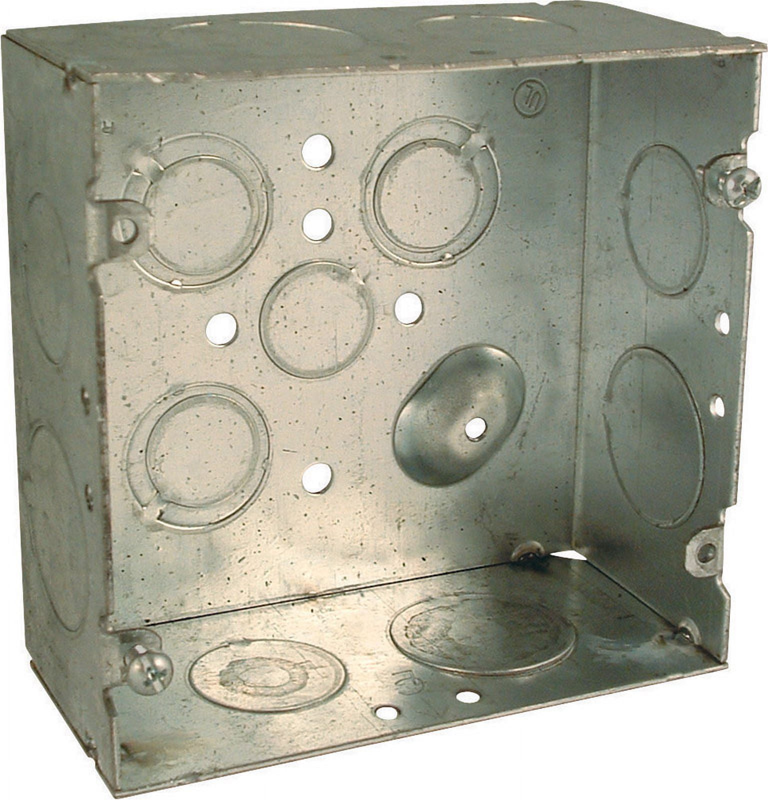 4-11/16 X 2-1/8" Steel Square Box, Raco, 8265 - Walmart.com