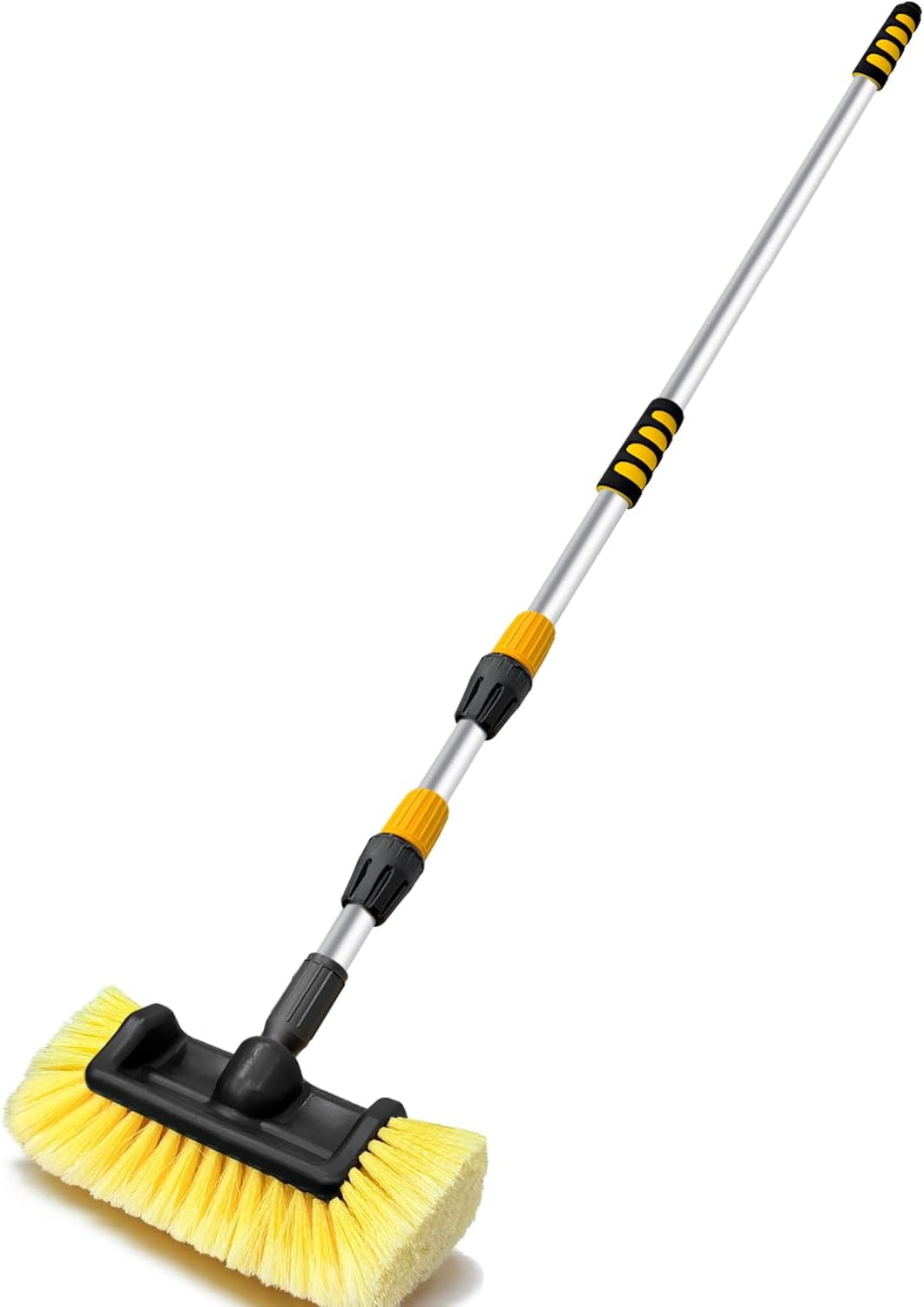4-11FT Car Wash Brush with Long Handle, 12-Inch Soft Bristle, with ...