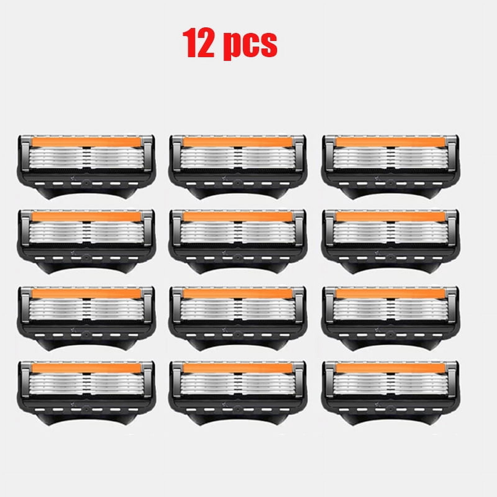 4/12/24 Pcs 5-layer Men's Razor Fusion Pro Power Shaving Shaver Male ...