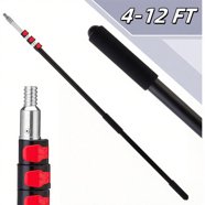 "HSS Wire Shelving 12"" Extension Pole with Connectors, 7/8"" Diameter ...