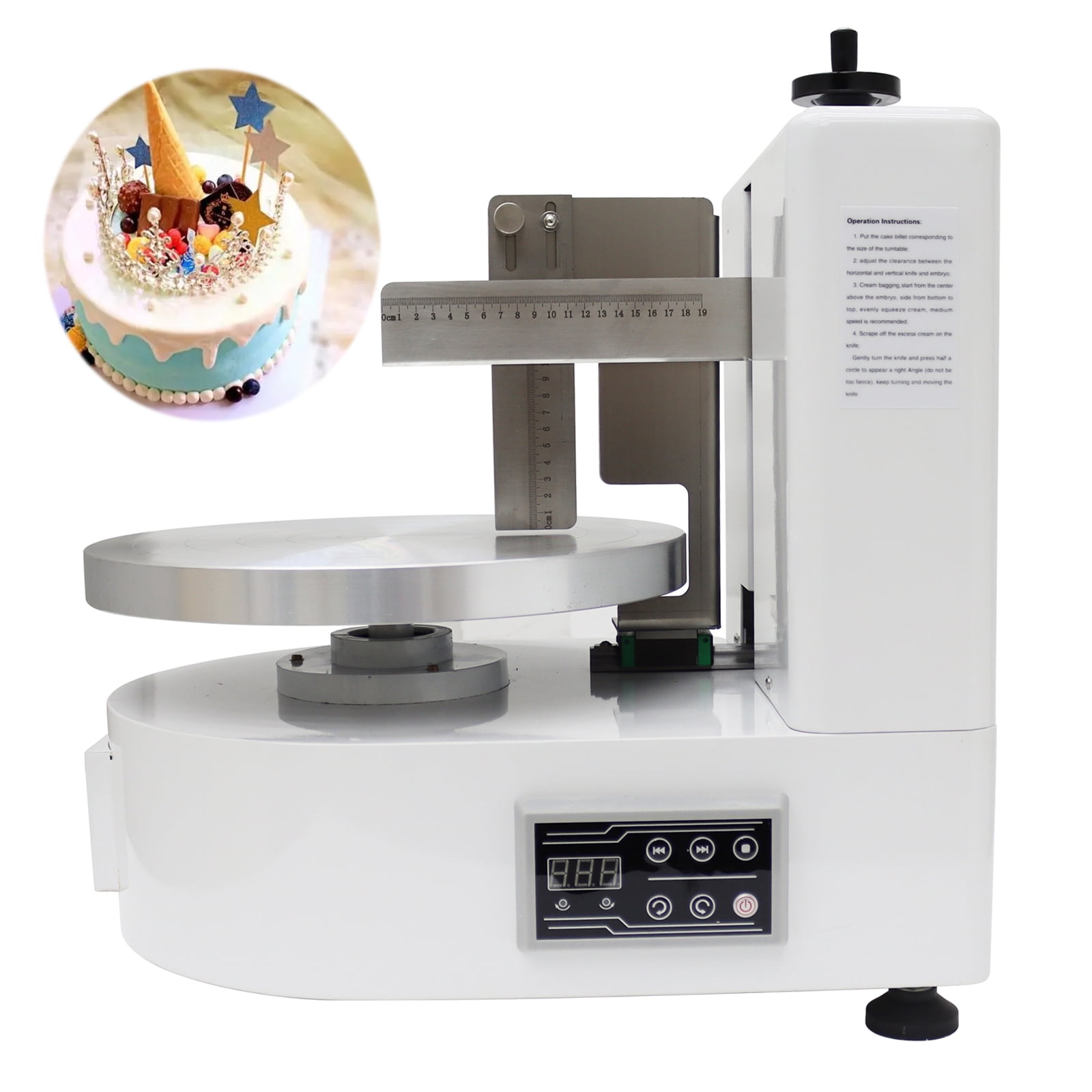 4-12 Inch Cake Cream Spreading Coating Smearing Machine Electric Cake ...