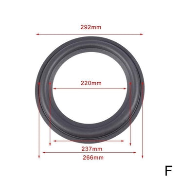 SIEYIO 4/5/6.5/8/10/12inch Speaker Foam Surround Subwoofer Woofer ...