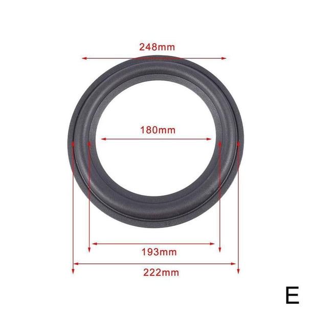 4-12 Inch Speaker Surround Rubber Woofer Edge Ring Foam Audio Repair ...