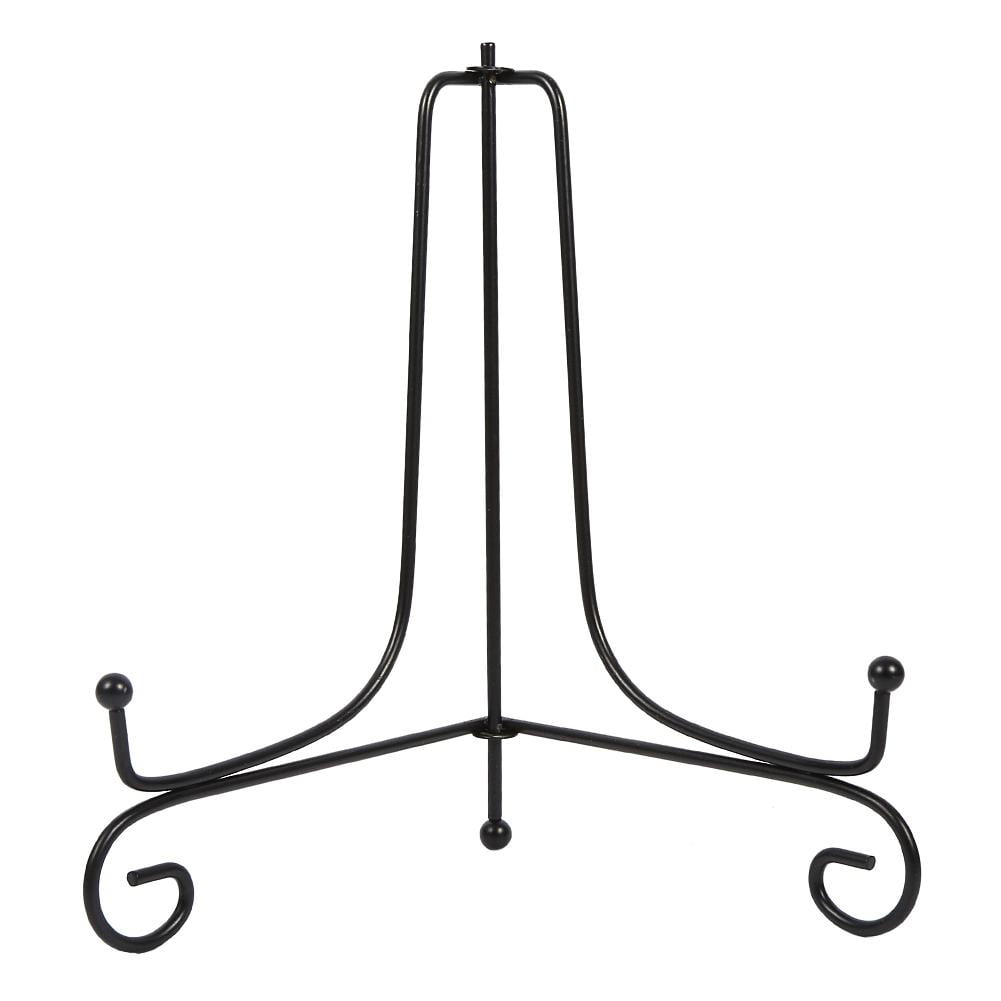 4 - 12 Iron Display Stand, Black Iron Easel Plate Display Photo Holder ...