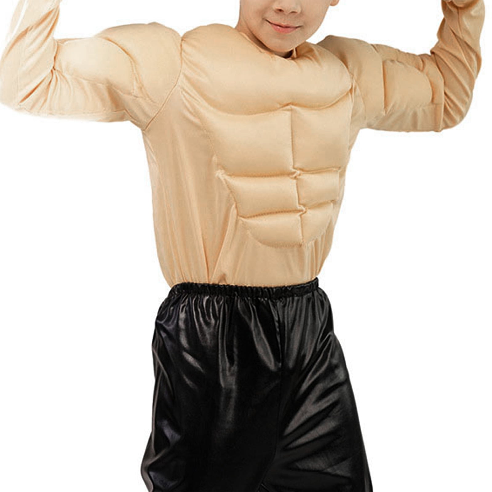 4-12 Years Kids Simulated Muscle Role Play Costumes Boys Funny Long ...