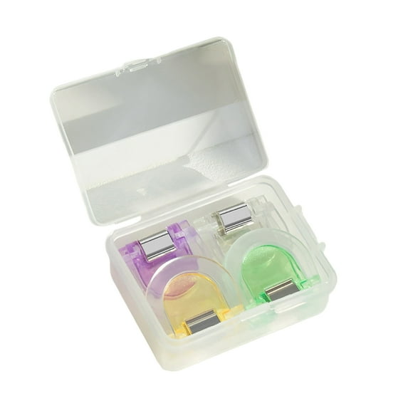 4/12Pieces Clear Paper Clip Horseshoe Shape Paper Clamps File ...