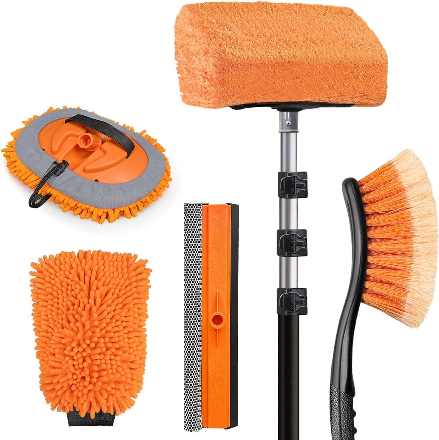 4-12ft Car Cleaning Kit, The Ultimate RV,Truck Washing Set with Soft ...