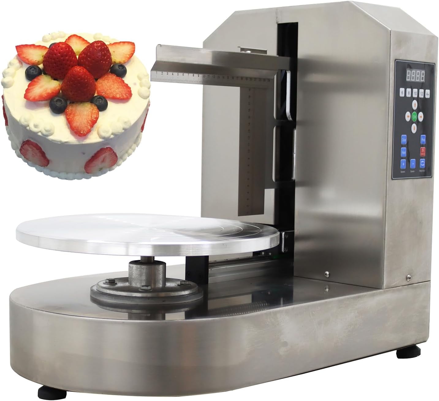 4-12inch Fully automatic Cake Cream Spreading Coating Smearing Machine ...