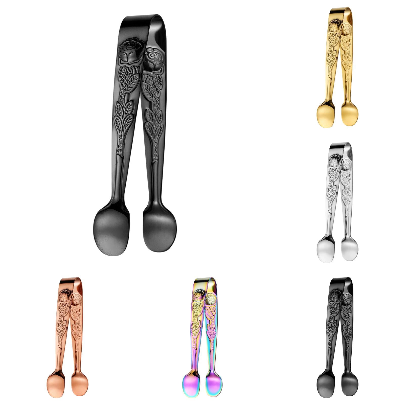 4.13 inch Small Stainless Steel Sugar tong, Tiny tongs for Coffee Tea ...