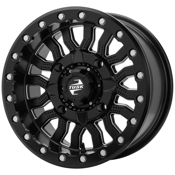 4/137 Tusk Fremont Beadlock Wheel 15x7 4.0 + 3.0 Milled/Black For Can ...