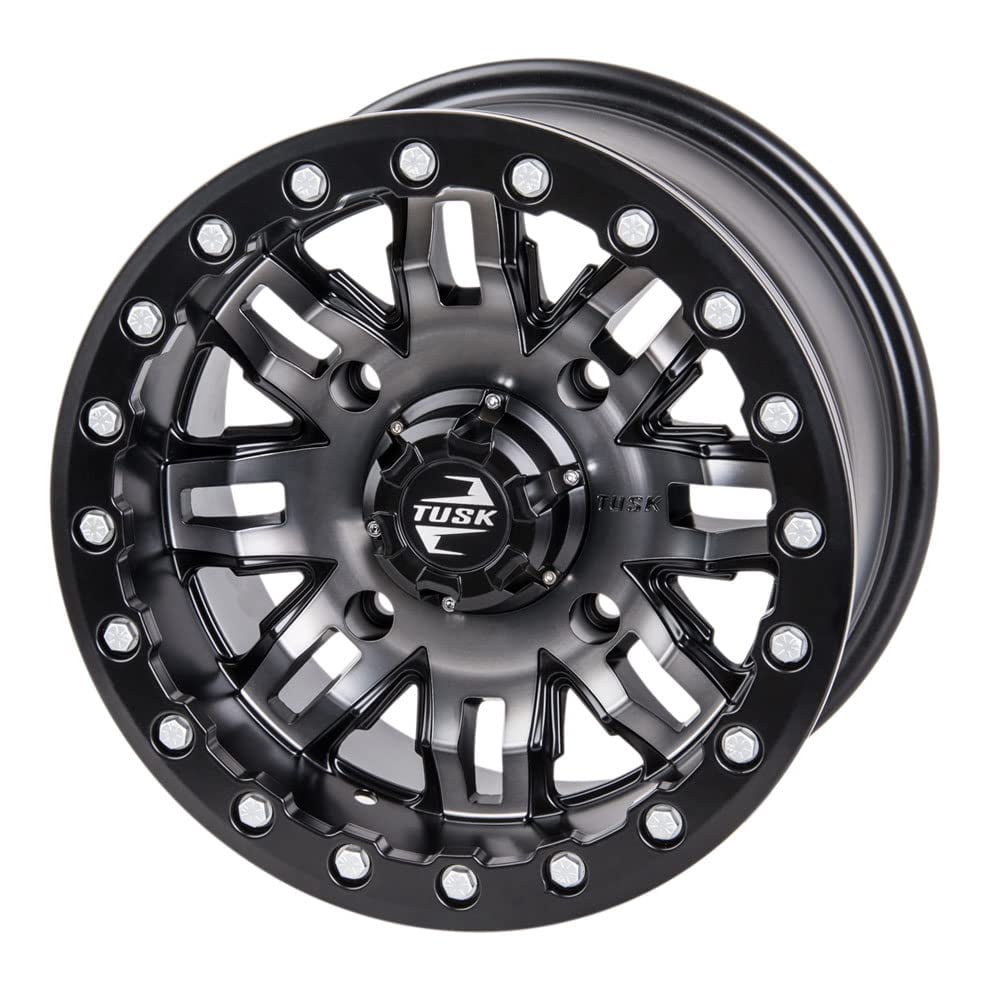 Tusk 4/137 Teton Beadlock Wheel 14x7 5.0 + 2.0 Gun Metal/Black for Can ...