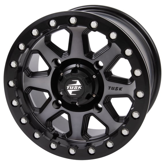 4/137 Tusk Uinta Beadlock Wheel 15x7 5.0 + 2.0 Gunmetal/Black For Can ...