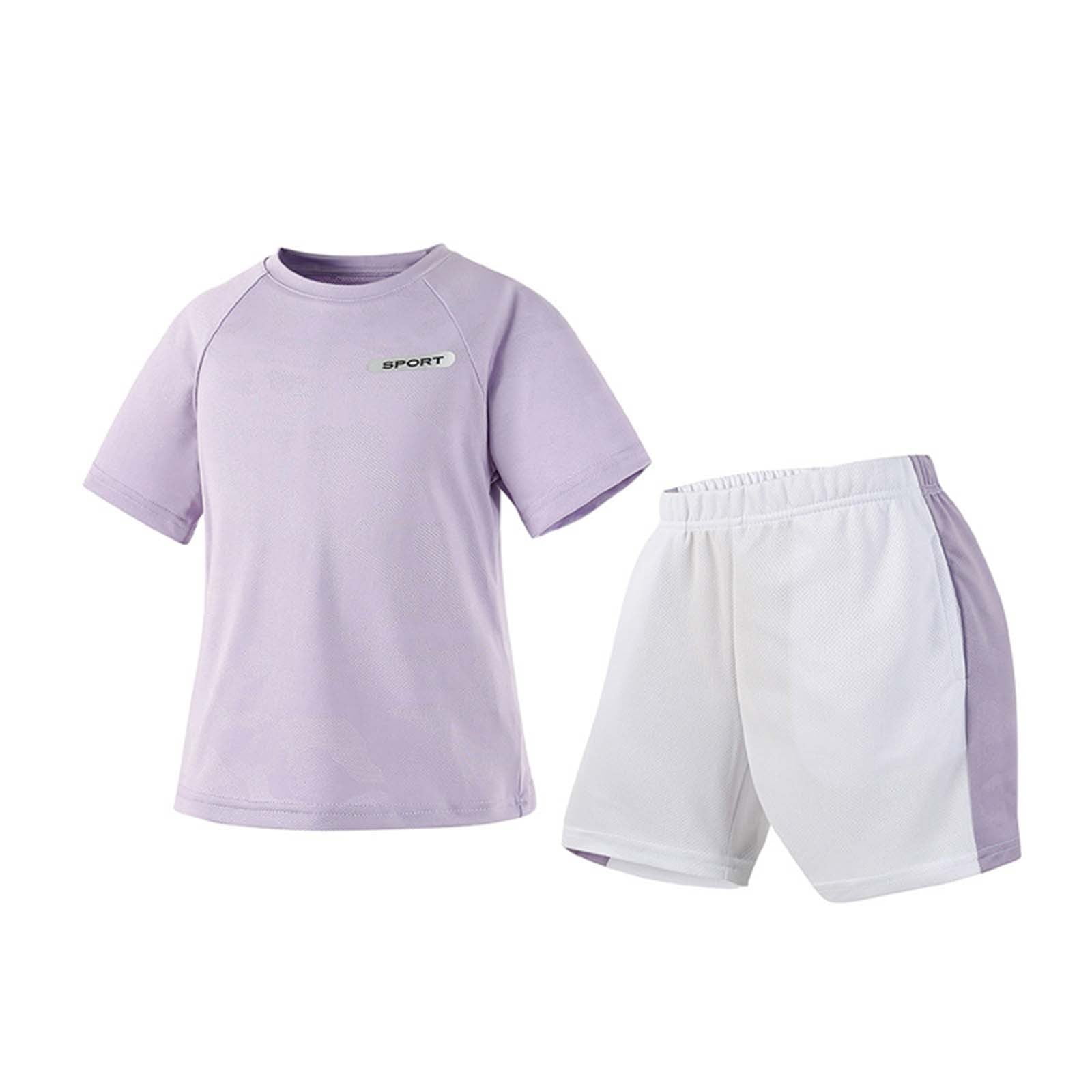 4-13T Kids Activewear Workout Set Two Piece Summer Athletic Outfits ...