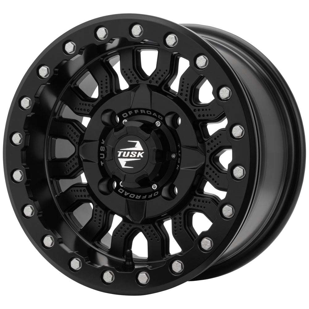 4/156 Tusk Fremont Beadlock Wheel 15x7 4.0 + 3.0 Matte Black For ...