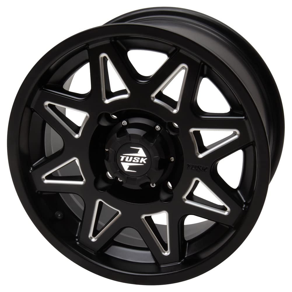 4/156 Tusk Tintic Wheel 15x7 4.0 + 3.0 Milled/Black For Tracker XTR ...