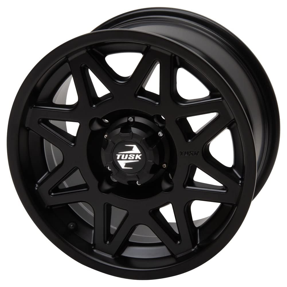 4/156 Tusk Tintic Wheel 15x7 5.0 + 2.0 Matte Black For TRACKER XTR 1000 ...
