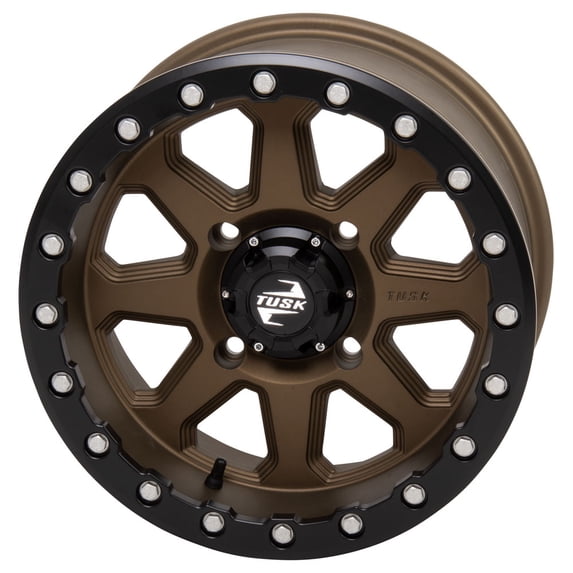 4/156 Tusk Uinta Beadlock Wheel 14x7 4.0 + 3.0 Bronze for Polaris ...