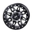 4/156 Tusk Wasatch Beadlock Wheel 15x7 5.0 + 2.0 Machined/Black ...