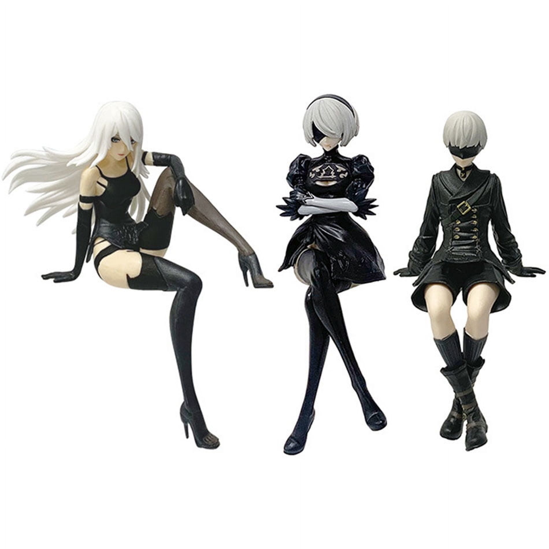 4-15cm Anime Yorha No. 2B A2 Figure mini Toys PVC Model Doll Collection ...