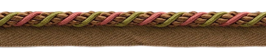 4/16" (0.5cm) Alexander Decorative Twisted Rope Cord Trim with Lip ...